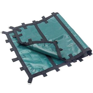 covers outdoor garden inground pool safety, green rectangle mesh, easy installation, includes all needed hardware (size : 400×600cm/13×19ft)