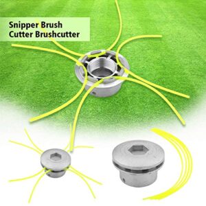 Universal aluminum trimmer head string set garden grass bush bush accessories durable trimmer head adapter kit protective cover repair lawn mower