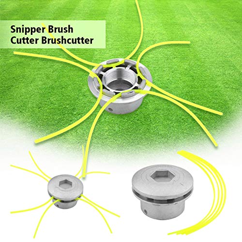 Universal aluminum trimmer head string set garden grass bush bush accessories durable trimmer head adapter kit protective cover repair lawn mower