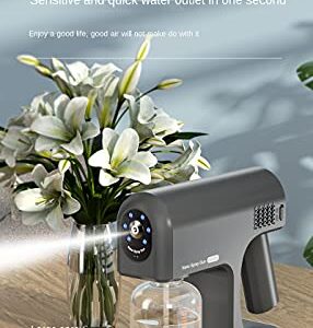 GD-09 Handheld Spray Gun Human Body Induction Atomization Home car Hotel Automatic Nano Spray Gun Disinfection Atomization Disinfection Sprayer, Suitable for Home, Office, Garden, Gym, School-White