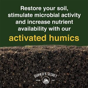 Farmer’s Secret - Soil Revitalizer - Build a Plant-Friendly Foundation - Increase Soil Moisture Retention, Nutrient Availability - 32 Ounces (32oz)