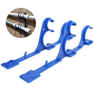 Fdit Plastic Pool Hanger Hook Organizer/Holder Rack for Pool Telescoping Pole Leaf Skimmer Garden Tools