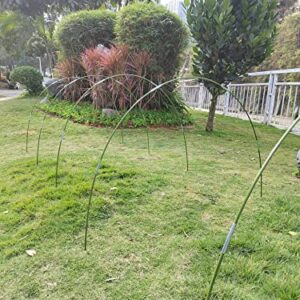 Garden Hoops for Raised Beds Hoop House Greenhouse Frame Garden Tunnel Greenhouse Hoops Row Cover Hoops by Lonurya (40packs (Garden Bed 2.8ft-4.2ft W))