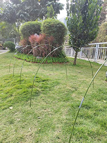 Garden Hoops for Raised Beds Hoop House Greenhouse Frame Garden Tunnel Greenhouse Hoops Row Cover Hoops by Lonurya (40packs (Garden Bed 2.8ft-4.2ft W))