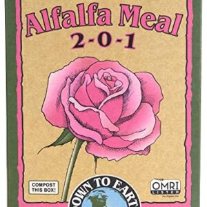 Down to Earth Organic Alfalfa Meal Fertilizer Mix 2-0-1, 0.5 lb