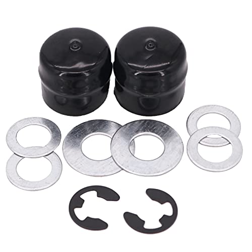 DVPARTS Front Wheel Axle Hub Caps and Hardware Kit 104757X428 532104757 121749X 532188967 R27434 for Craftsman Sears Husqvarna Poulan AYP Garden Tractor Lawnmower