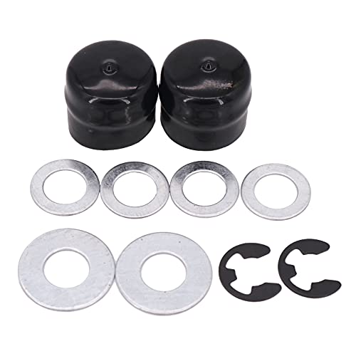 DVPARTS Front Wheel Axle Hub Caps and Hardware Kit 104757X428 532104757 121749X 532188967 R27434 for Craftsman Sears Husqvarna Poulan AYP Garden Tractor Lawnmower