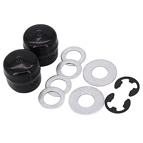 DVPARTS Front Wheel Axle Hub Caps and Hardware Kit 104757X428 532104757 121749X 532188967 R27434 for Craftsman Sears Husqvarna Poulan AYP Garden Tractor Lawnmower