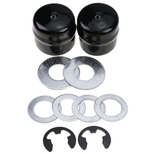 DVPARTS Front Wheel Axle Hub Caps and Hardware Kit 104757X428 532104757 121749X 532188967 R27434 for Craftsman Sears Husqvarna Poulan AYP Garden Tractor Lawnmower