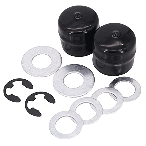 DVPARTS Front Wheel Axle Hub Caps and Hardware Kit 104757X428 532104757 121749X 532188967 R27434 for Craftsman Sears Husqvarna Poulan AYP Garden Tractor Lawnmower