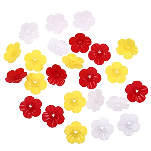 POPETPOP Decor Supplies 24Pcs Handheld Hummingbird Feeder Replacement Flowers for Hummingbird Feeder Hummingbird Water Feeder for Indoor Outdoor Garden Floral