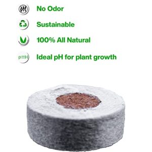 Viagrow Coco Coir Seed Starter Plugs, Sustainable Soil Pods, Expandable Coco Discs 50mm, 50-Pack