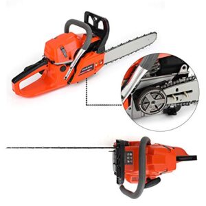 Frezon Gas Chainsaw 20 Inch, Chain Saws for Trees Gas Powered, 52cc 2 Cycle Gasoline Chain Saw for Trees Wood Garden Ranch Forest Cutting