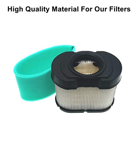 MOWFILL 792105 Air Filter Replace for Briggs Stratton 276890, 4233, 5405, 5405H, 5405K, 593240, 798748 OEM Air Cleaner Cartridge with 792303 Pre Filter Fits Lawn Mower Air Cleaner Element