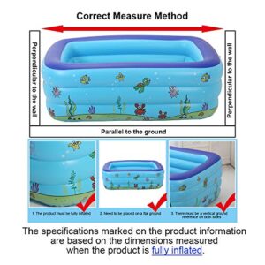 ECOiNVA Inflatable Swimming Pool Bathtubs Hot Tubs with Electric Air Pump (130cm)