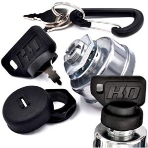 hd switch replaces troy-bilt/mtd, pro-line frt, proline, horse, big red – garden tiller – rear roto-tiller starter ignition key switch – ultimate dual protection upgrade – 3 keys & free carabiner