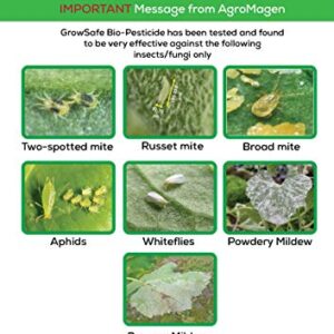 AgroMagen, GrowSafe Bio-Pesticide, Organic Natural Miticide, Fungicide and Insecticide, (1) 8.5 fl.oz.)