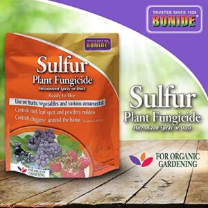 BONIDE Products INC 142 Sulfur Plant Fungicide Organically Controls Rust, Leaf Spot and Powdery Mildew, 4 lbs (2)