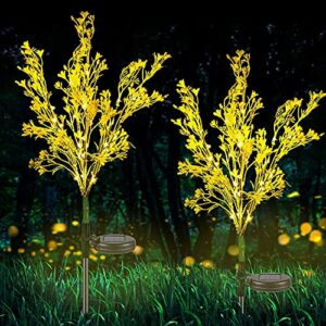 neporal solar garden lights outdoor decorative, solar flowers lights dusk to dawn, solar garden stake lights waterproof ip65, solar powered flower lights for patio, garden, yard, lawn, pathway