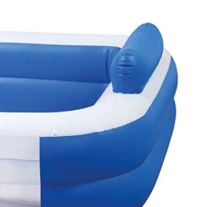 TP Giant Paddling Pool Blue and White, 195 x 145 x 40 cm - Pool for The Garden for Kids 3+