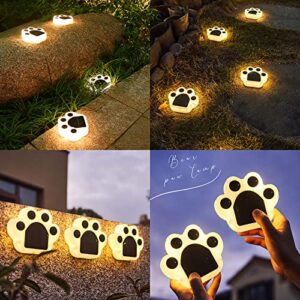 ComeHome Solar Lights for Outdoor Garden, LED Outdoor Ground Lights for Pathway, Lawn, Yard, 2 Pack Step Light for Landscape, Decks Decorations, Wall Lights, Fence Lights (Warm Light)