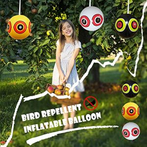 SENGTONG Inflatable Bird Bird Reflective Patch Eye with Reflective Ball PVC Eyeball Patio Lawn & Garden Cockroach Sticky (Multicolor, One Size)