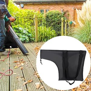 Leaf Blower Shoulder Bag, Leaf Blower Vacuum Bag with Shoulder Strap,Outdoor Garden Leaf Blower Bag Set for Most Leaf Blower(Black)