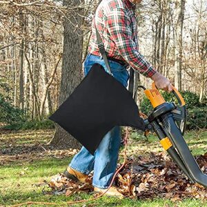 Leaf Blower Shoulder Bag, Leaf Blower Vacuum Bag with Shoulder Strap,Outdoor Garden Leaf Blower Bag Set for Most Leaf Blower(Black)