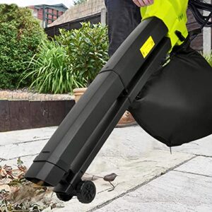 Leaf Blower Shoulder Bag, Leaf Blower Vacuum Bag with Shoulder Strap,Outdoor Garden Leaf Blower Bag Set for Most Leaf Blower(Black)