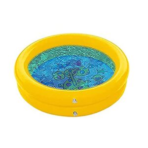 Nflatable Kids Kiddie Pool, Wading Pool for Toddler Durable Swimming Pool, Family Above Ground Pool, Summer Outside Round Pools for Children Adults Garden Backyard,Yellow