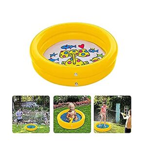 Nflatable Kids Kiddie Pool, Wading Pool for Toddler Durable Swimming Pool, Family Above Ground Pool, Summer Outside Round Pools for Children Adults Garden Backyard,Yellow