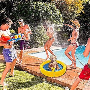 Nflatable Kids Kiddie Pool, Wading Pool for Toddler Durable Swimming Pool, Family Above Ground Pool, Summer Outside Round Pools for Children Adults Garden Backyard,Yellow