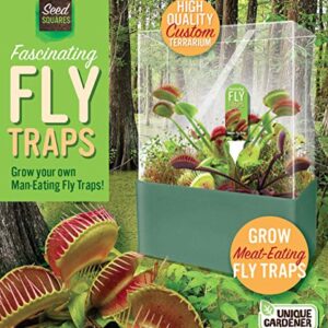 Unique Gardener Grow Your Own Venus Fly Trap - Complete Kids Terrarium Kit to Plant Fascinating Man Eating Fly Traps - Includes Everything Needed to Get Started