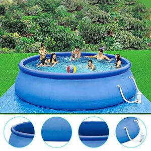 DPPAN Inflatable Swimming Pool, 18ft x 48in Easy Set Swimming Pool Top Ring Blow Up Pools for Adults and Kids, Outdoor, Yard, Garden, Easy Set Blow up Pool, with Air Pump,Blue