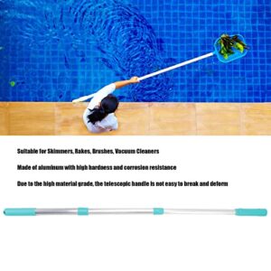 Fdit 3 Section Telescopic Detachable Aluminum Swimming Pool Extension Rod Garden Tools Swimming Cleaning Accessories and Supplies