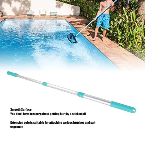 Fdit 3 Section Telescopic Detachable Aluminum Swimming Pool Extension Rod Garden Tools Swimming Cleaning Accessories and Supplies