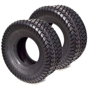 replaces 2pk 15x6x6 15×6-6 15-6-6 15×6.00-6 lawn mower riding garden tractor turf tires compatible with scag toro wright kubota