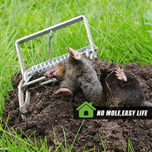 2PACK Mole Trap Steel Gopher for Lawn Outdoor Gopher Garden Farm