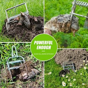 2PACK Mole Trap Steel Gopher for Lawn Outdoor Gopher Garden Farm