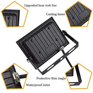 ZHMA 10W LED Landscape Lights 12V Low Voltage Warm White IP66 Waterproof Garden Flood Light for Pathway Lighting, Yard, Lawn, Wall, Trees Lighting, Outdoor Spotlights with Spike Stand [10 Pack]