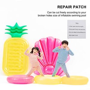 HANABASS 20sheets Kit Pool Toys Pools Self Pool, Tapes Home Garden Re Ra Rubber Tool Decor Inflatable Tape Raft TPU* Transparent Bounce Xcm Boats Cm Film Patch Swimming for Products