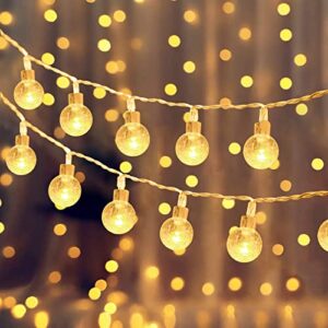 globe string lights battery operated outdoor lights with remote timer 20ft 40 led fairy lights indoor outdoor waterproof hanging lights for patio gazebo balcony garden bedroom christmas décor yummuely