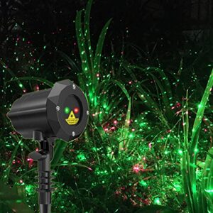 Poeland Garden Lights Moving Laser Christmas Lights Firefly Star Projector for Home and Garden