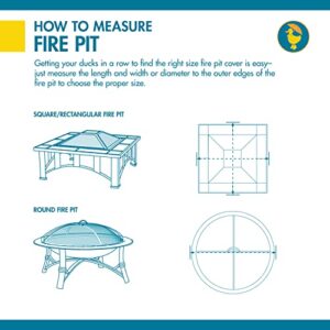 Duck Covers Soteria Waterproof 50 Inch Round Fire Pit Cover, Patio Furniture Covers