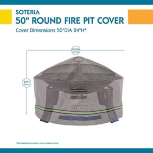 Duck Covers Soteria Waterproof 50 Inch Round Fire Pit Cover, Patio Furniture Covers