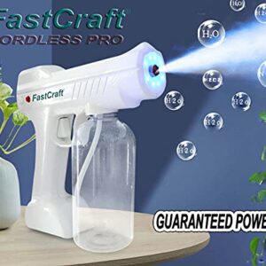 Atomizer Gun Sprayer Blue Light Nano Rechargeable Steam Fogger Gun for Office, School, Restaurant, Garden, Home - Steaming Sprayer Atomizer Gun