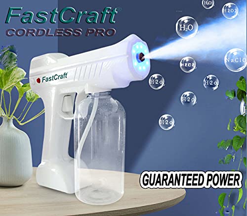 Atomizer Gun Sprayer Blue Light Nano Rechargeable Steam Fogger Gun for Office, School, Restaurant, Garden, Home - Steaming Sprayer Atomizer Gun