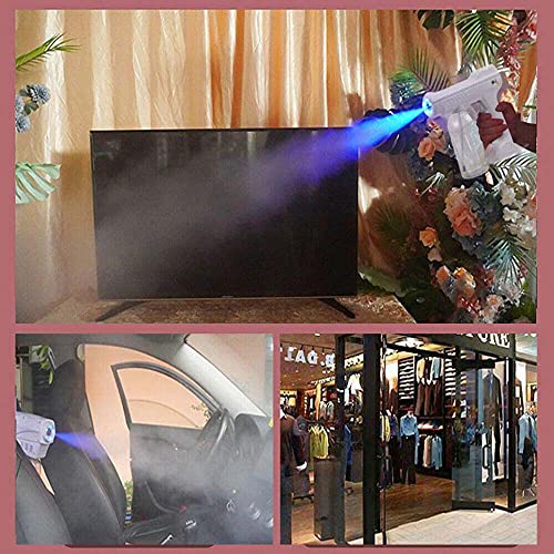 Atomizer Gun Sprayer Blue Light Nano Rechargeable Steam Fogger Gun for Office, School, Restaurant, Garden, Home - Steaming Sprayer Atomizer Gun