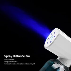 Atomizer Sprayer, Rechargeable Nano Electric Handheld Sprayer with Blue Light Fogger Gun Portable Sprayer Gun for Home, School, Office or Garden