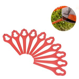 WALFRONT 100Pcs Plastic Cutter Blades Replacement for Stihl Polycut 2‑2 Garden Lawn Mower Trimmer Grass Cutter Tool Plastic Blades Accessories